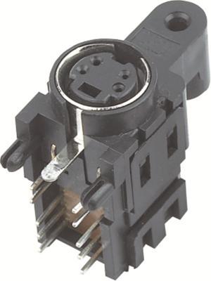 China Mini Din Connector 8pin female Socket S terminal for sale