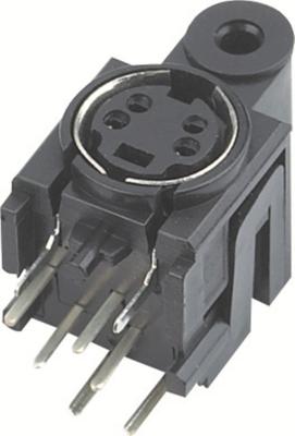 China Mini Din Connector 8pin female Socket S terminal for sale