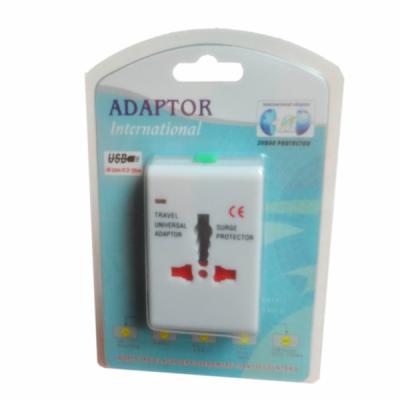 China Multi Plug travel adaptor with USB 5V 1A charger for sale