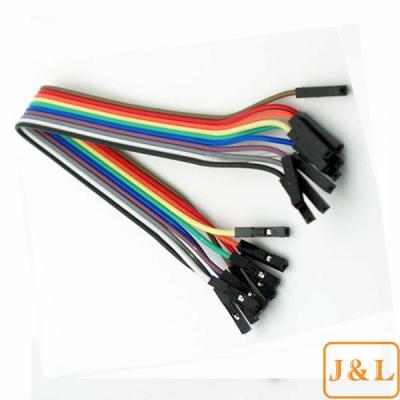China 8.5inch Female-Female Rainbow Breadboard Jumper Wire for Arduino - 10 Pack for sale