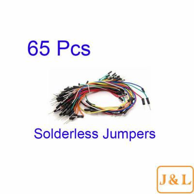 China 65pcs Male to Male Solderless Flexible Breadboard Jumper Cable Wires for Arduino for sale