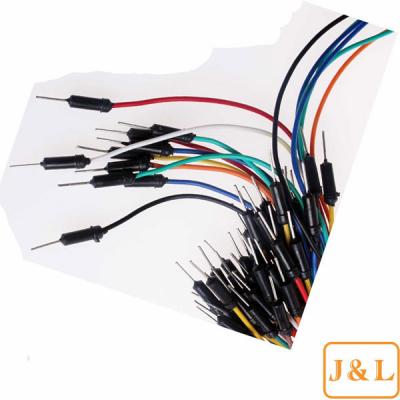 China Wosang Solderless Flexible Breadboard Jumper Wires M M 100pcs for sale