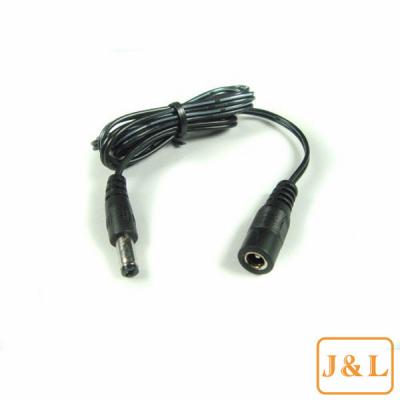 China 2.1mm x 5.5mm DC Plug Extension Cable for Power Adapter for sale