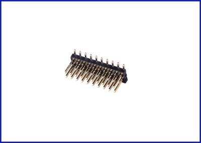 China Pitch1.27mm HeaderConnector 2*10P 90°  BlackPC2.8 PA4.0  Gold-plated Environmental protection for sale