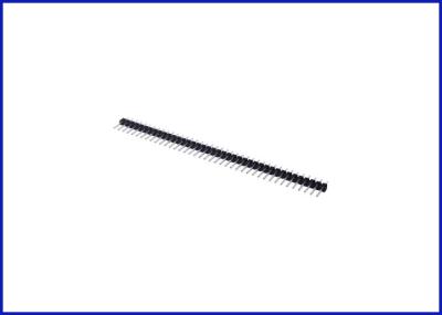 China Pitch1.0 mm 1*40P header 180° connector Black Brass material for sale