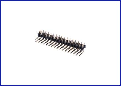 China Pitch2.0 mm 2*17P header connector 90° Black Brass material for sale