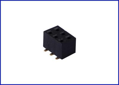 China 2.54 mm 2*3 P dual row female socket SMD Connector for sale