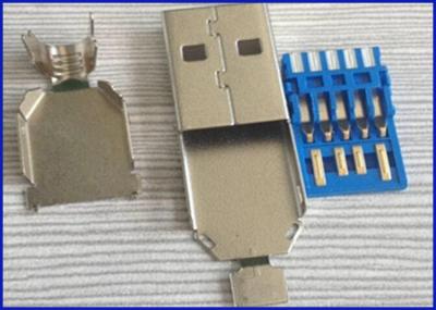China USB AM 3.0 Male Solder type three pieces Connector for sale