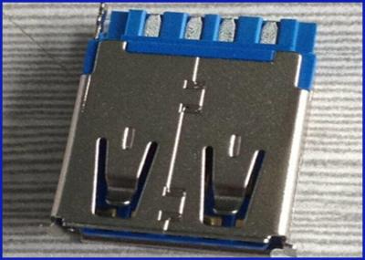China USB 3.0 AF 180 Solder type with post Connector for sale