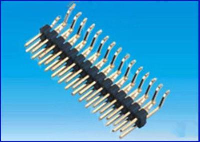 China Pitch2.54mm  2*15P HeaderConnector DIP Black Brass material PC2.8 PA4.0 for sale