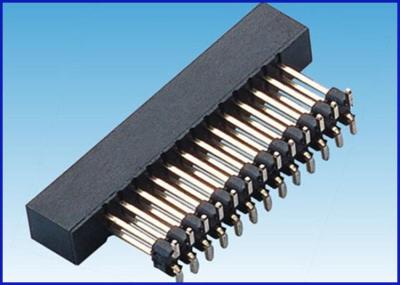 China straight female header 2 54mm straight header Shruded header S/T big latch type square pin for sale