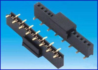 China Pitch 2.0mm 1*15P SMT 90° with cap Female socket header Connector Black Gold-plated for sale