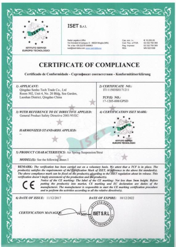 CE - Qingdao Senho Tech Trade Co.,Ltd