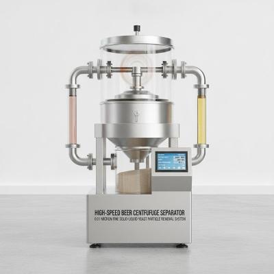 China High-Speed Beer Centrifuge Separator 0.01 Micron Fine Solid-Liquid Yeast Particle Removal System for sale