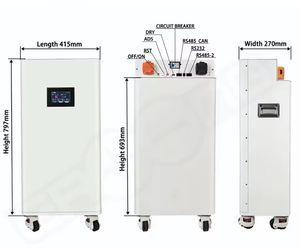 China Vertical 48V300ah Lithium Iron Phosphate Energy Storage Battery Metal Box Battery Shell Source for sale
