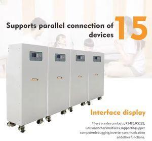 China 15kw 16s Configuration Vertical LiFePO4 Battery Pack Lithium Iron Phosphate Battery Box High Battery Boxes Racks for sale