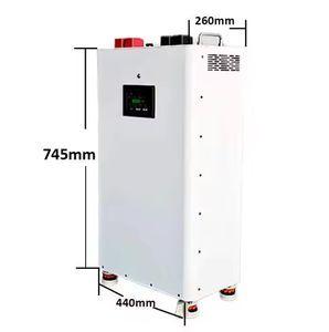 China LiFePO4 Box BMS Battery Stand-up Case with Wheels 12V Metal DIY Vertical Battery Pack for sale