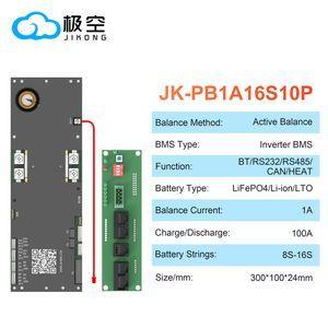 China Jkbms Pb1a16s10p LiFePO4 Battery BMS 16s 200A Jikong BMS 48V with Can RS485 Heat Active Balancing Parallel Inverter Smart BMS Jk for sale