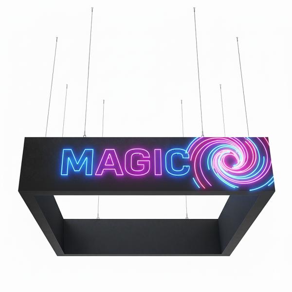 Quality 10x3.3ft Hanging Light Box Display SEG Hanging Trade Show Display for sale