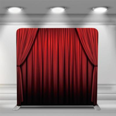 China 8x7.5 Custom Pillowcase Backdrop Cover Only Stretch Fabric For Trade Shows for sale