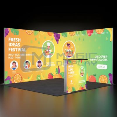 China Durable Exhibition Lightbox 10x10ft Backlit Trade Show Display for sale