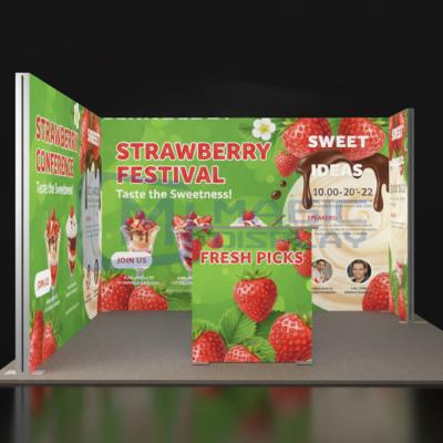 China Aluminum 20x20 SEG Light Box Custom Printed Tension Fabric Lightbox for sale