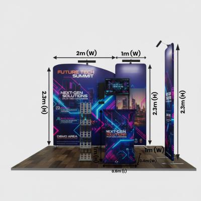 China 3x3m Trade Show Booth Setup for Portable Exhibition Display for sale