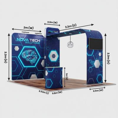 China 3x3m Trade Show Booth Display Package for Events and Exhibitions for sale