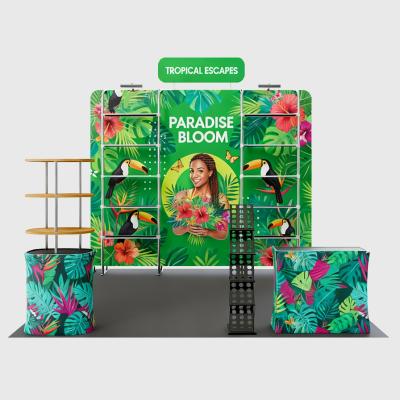 China Portable Trade Show Booth Tension Fabric Display System For Exhibitions for sale