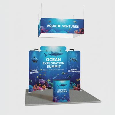 China Custom Trade Show Booth Tension Fabric Display System For Event Use for sale