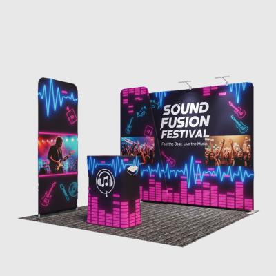 China Portable Fabric Trade Show Booth System For Exhibitions And Events for sale