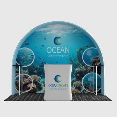 China Professional Exhibition Trade Show Booth With Custom Printed Fabrics for sale