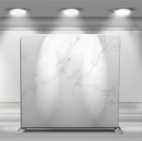 China White Marble Pillowcase Backdrop Stand Foldable 8x8ft Aluminum Frame for sale