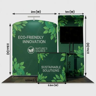 China 10X10FT Modular Trade Show Booth System For Reusable Displays for sale