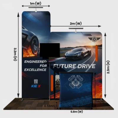 China Custom Printed Trade Show Booth For Professional Exhibitions for sale