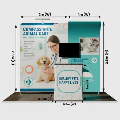 China Versatile Modular Trade Show Booth For Multiple Booth Layouts for sale