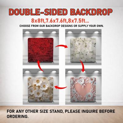 China Pillowcase Backdrop Two Replacement Covers Only Booth Visual Change for sale
