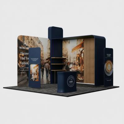 China 10x10ft Modular Trade Show Booth With Expandable Layout Options for sale