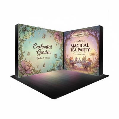 China 10X10FT Portable Trade Show Booth With Interchangeable Fabric Graphics for sale