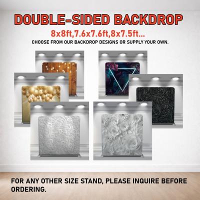 China Pillowcase Backdrop Three Graphic Fabric Covers For Photo Booth Setup for sale