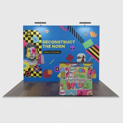 China 10x10ft Custom Trade Show Booth Package With Fabric Displays for sale