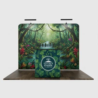 China Customized 10x10 Exhibit Booth 10ft Stretch Fabric Display Booth for sale