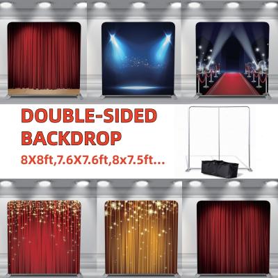 China 7x7ft Photo Booth Banner Backdrop Tension Fabric Photo Booth Backdrop for sale