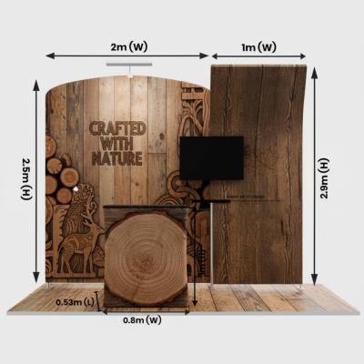 China Trade Show Booth Modular Booth Frame System Tension Fabric Graphics for sale