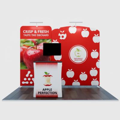 China 1mx2.5m Lightweight Trade Show Display Washable Tension Fabric Backwall for sale