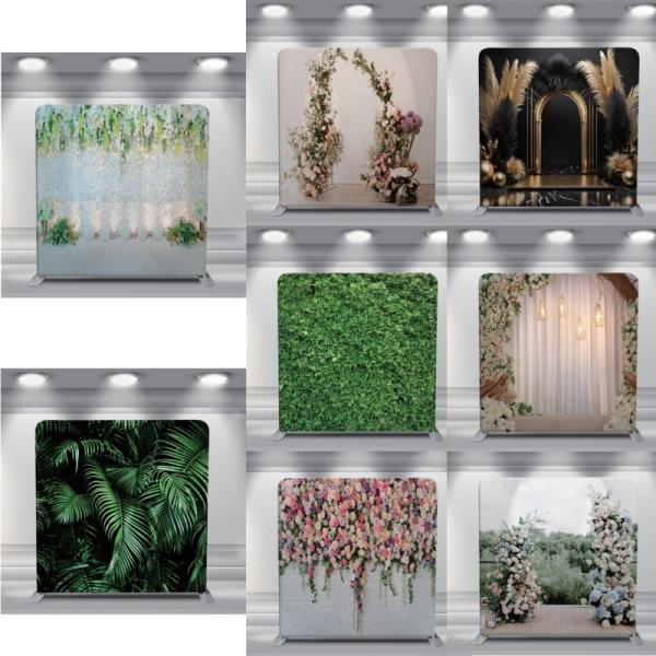 Quality 250gsm Tension Fabric Photo Booth Backdrop 8x8 Photo Booth Back Drops for sale