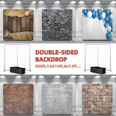 China Expo Photo Booth Cloth Backdrop 7.6x7.6 Straight Pillow Case Backdrop for sale
