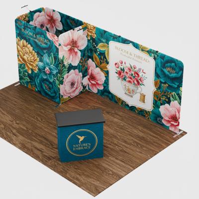 China 6X3m Mobile Exhibition Booth Single Side Portable Expo Displays for sale