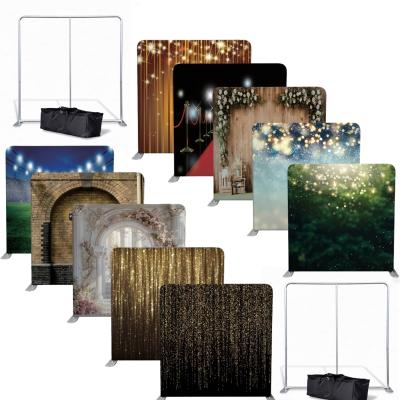 China Double Sided 8x8 Pillowcase Backdrop Foldable Pillowcase Photo Booth Backdrops for sale