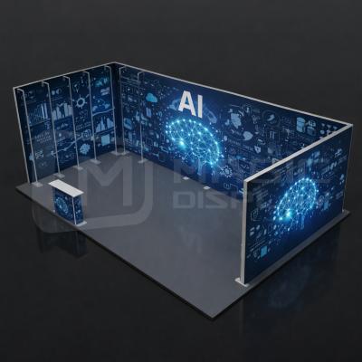 China SEG Fabric Lightboxes 10x10ft 10x20ft 20x20ft Light Box Booth for sale